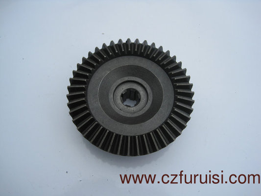 alloy steel straight bevel gear with CNC milling service