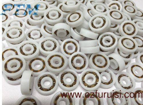 plastic bearing with ball and roller ground grind finish