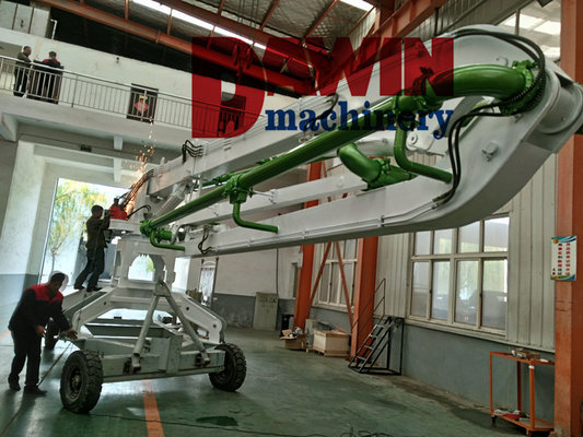 China Safework Certificated 18m Three Arms 23m 4 Arms Mobile Spider Concrete Placing Boom Placer supplier
