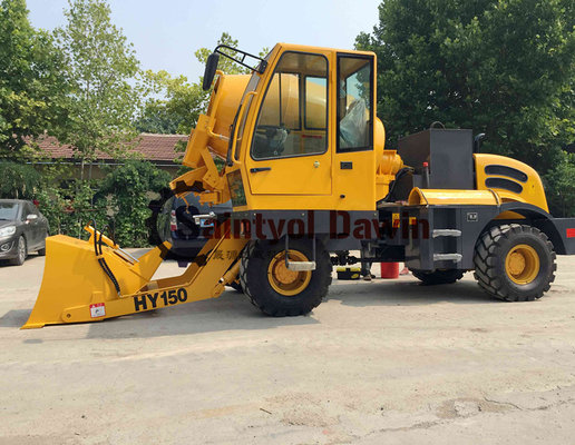 Auto Self Loading Concrete Mixer Truck with PLC Weighing System supplier