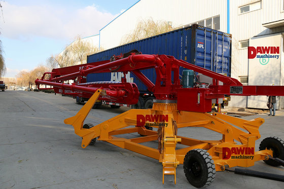 13m 15m 17m trailer mobile spider concrete placing boom work with concrete pump for construction jobs supplier