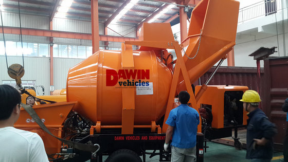 DJBT30 LOVOL Diesel Power Hydraulic Concrete Mixer with Pump 30 cubic meter per hour Capacity supplier