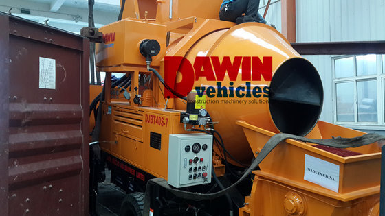 DJBT30 LOVOL Diesel Power Hydraulic Concrete Mixer with Pump 30 cubic meter per hour Capacity supplier
