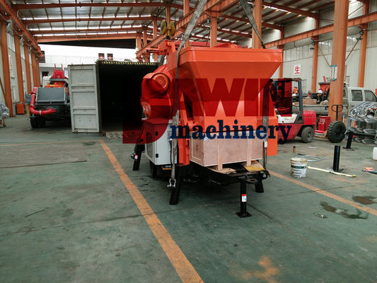 JBT30 30m3/Hr Trailer Hydraulic Electric Power Concrete Mixer Pump with 450L mixing Drum supplier