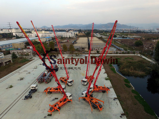 30m 33m 37m New Design HOWO Chassis Concrete Boom Pump Truck with Competitive Prices supplier