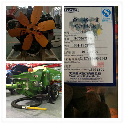 8 Cubic Meter Lovol Diesel Engine Wet Concrete Shotcrete Machine on Sale supplier