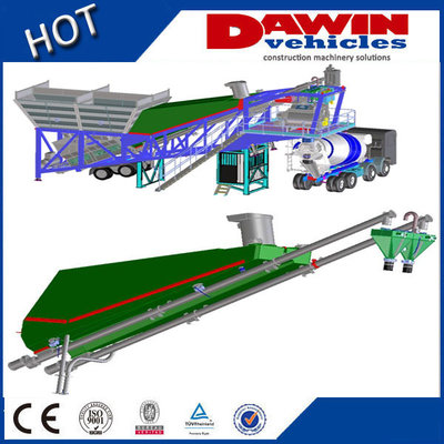 25m3/H Yhzs25 Mobile Ready Mix Concrete Plant Mobile Concrete Batch Plant supplier