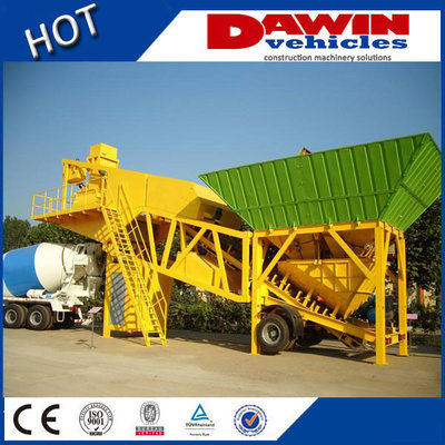 25m3/H Yhzs25 Mobile Ready Mix Concrete Plant Mobile Concrete Batch Plant supplier