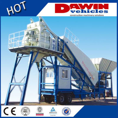 25m3/H Yhzs25 Mobile Ready Mix Concrete Plant Mobile Concrete Batch Plant supplier