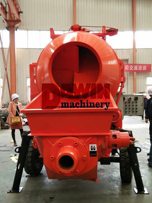 Hot Sale - Concrete Mixer with Pump/Concrete Mixing Pump with 100m Steel Delivery Pipe Line supplier