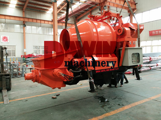 Effective Self Loading Concrete Mixer with Pump with 450L Drum and 30m3 Pumping System supplier