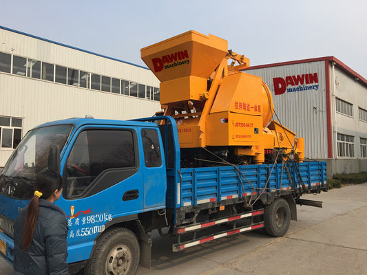 Small Electric Concrete Mixer Pump/Concrete Mixing Pump/Concrete Mixer Machine Output Aggregates 50mm Diameter supplier
