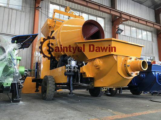 Full Diesel Power Concrete Mixer with Pump Concrete Mixing Pump on Sale with World Brand Engine Lovol 1004 supplier