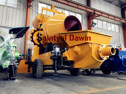 Lovol 1004 56kw Diesel Engine Concrete Mixing Pump for Concrete Pumping Construction supplier