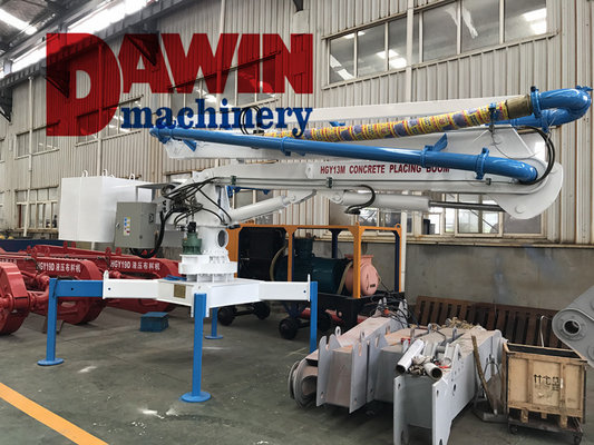 13m 15m 17m Trailer Mobile Spider Concrete Placing Boom Arm Distributor Worked with Concrete Pump supplier