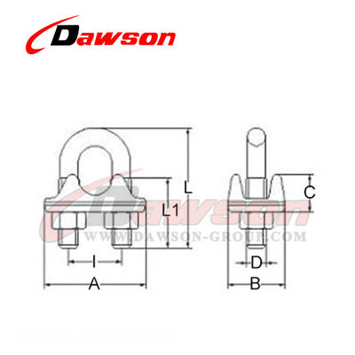 Italy Type Drop Forged Wire Rope Clips