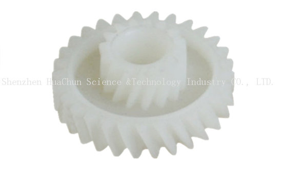 White Color High Precision Plastic Gears For Automatic Device Light Weight