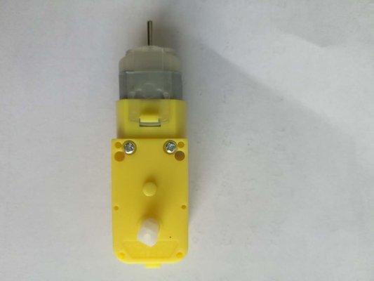 Small Yellow Plastic Gearbox 3V/12V 6-600rpm Speed Totally Enclosed With DC Motor
