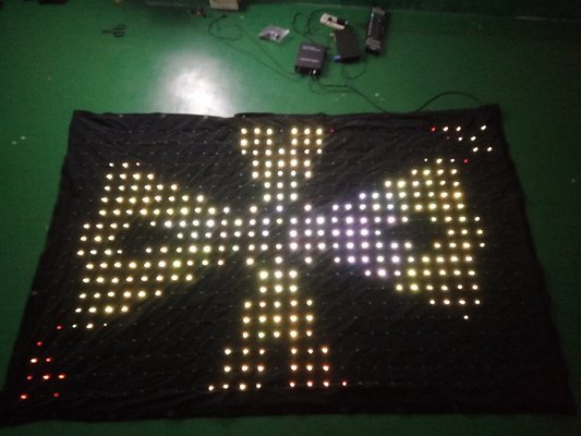 P10 3x4m DJ  Disco Event Party Backdrop Fireproof Motiondrape  LED Vision Curtain