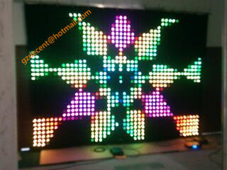 RGB Color  Fireproof  Velvet  LED Video Cloth Similar as Chauvet Led Motion Drape