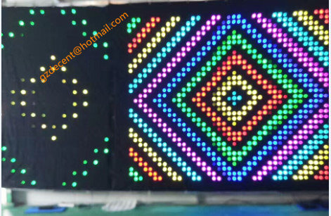 Fireproof  Velvet Stage Lighting Backdrop RGB 3 in 1 LED Video Wall
