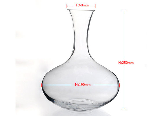 2000ml は家のためにハンドメイド ガラス ワインのデカンターのディナー・ウェアを取り除きます