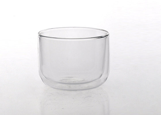 Fancy Clear Double Wall Beer Mug / High Borosilicate Beer Tasting Glasses