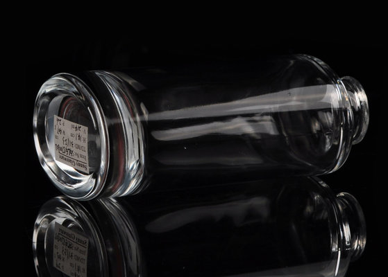 Empty Aroma Fragrance Glass Perfume Bottles Cork Sealing , Ellipse Cylinder