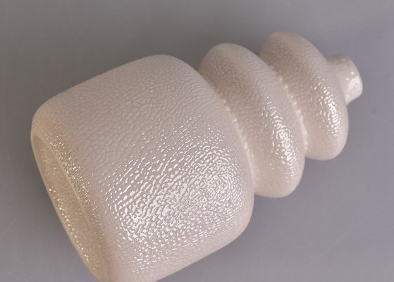 239ml白い真珠の点はヒョウタンによって形づけられた芳香オイルの陶磁器のびんを艶をかけました