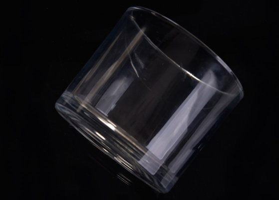 Party Big Crystal Clear Cylinder Glass Candle Holder Machine Press Craft