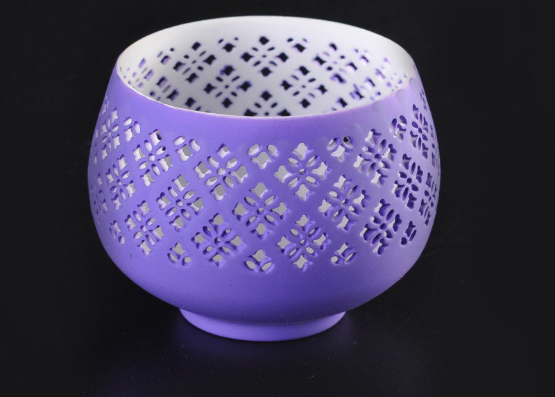 graceful hollow out ceramic votive candle holder wholesale fit solid candle