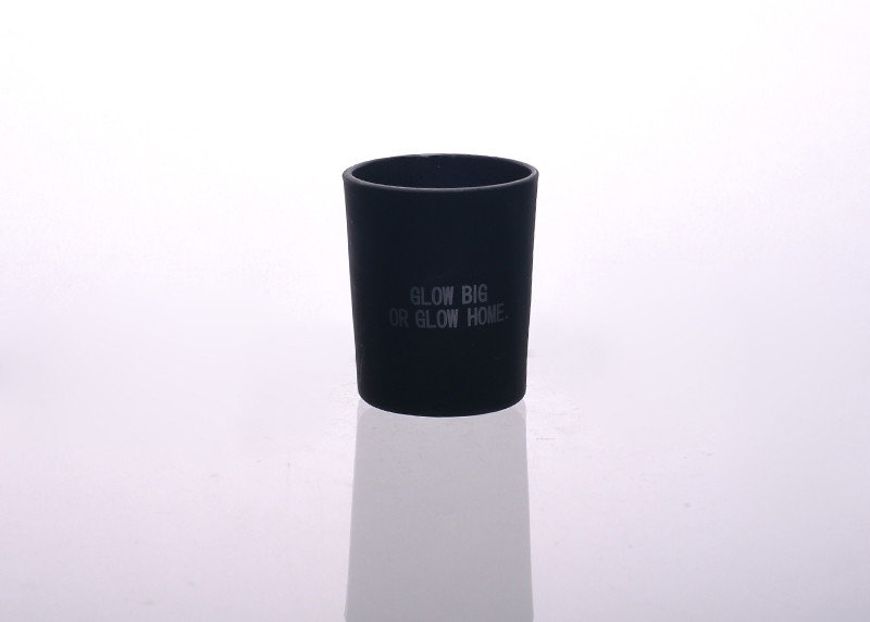 Print Logo Antique Bulk Glass Candle Holders Decoration Popular Shape