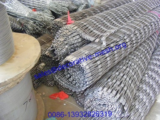 Ferruled mesh, rope mesh, achitectural rope mesh, protective mesh