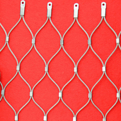 Stainless steel cable netting used as ceilings