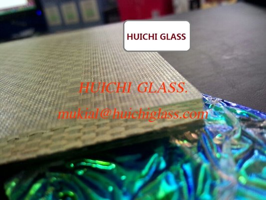5 EVA laminated decorative fabric for glass lamination
