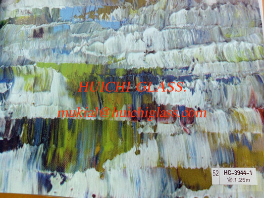 Decorative glass insertion(marble paper)