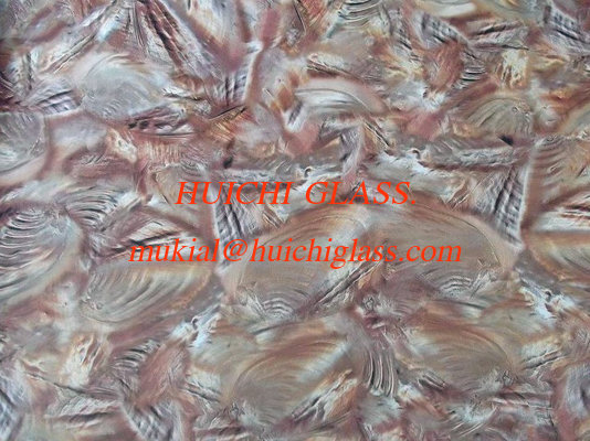 Decorative glass insertion for laminating glass(marble paper)