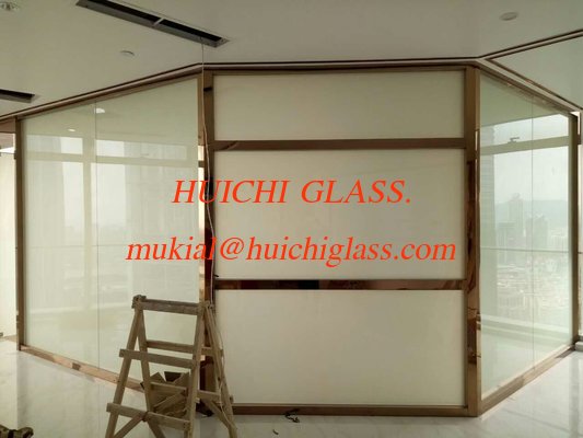 1.8m bend smart glass，tempered switchable glass, PDLC glass, safety glass