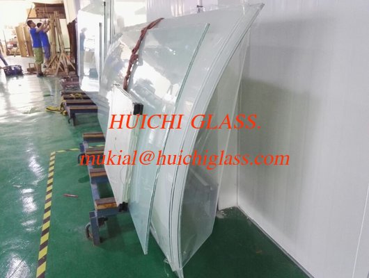 Laminated curved glass, tempered switchable glass, PDLC glass, safety glass