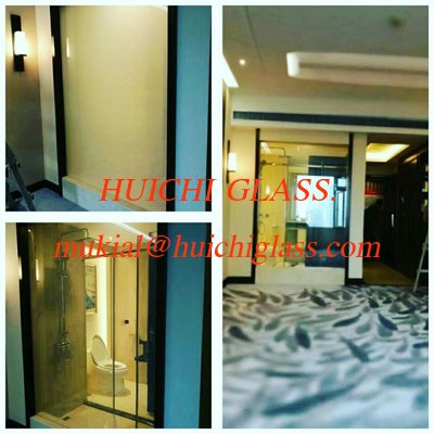 Intelligent glass, smart glass with low haze, high transparency  for door design