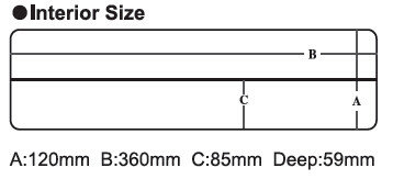 Pseudo-bait Box/Fishing Tool Box  500*150*80mm material PP Model no. XYZ304