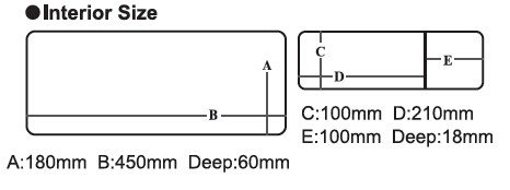 Pseudo-bait Box/Fishing Tool Box/Caja de pesca  460*205*80mm material PP Model no. XYZ302