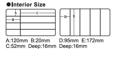 Double side Pseudo-bait Box/Fishing Tool Box/рибарски прибор за пецање. 190*110*48mm material PP Model no. XYZ316