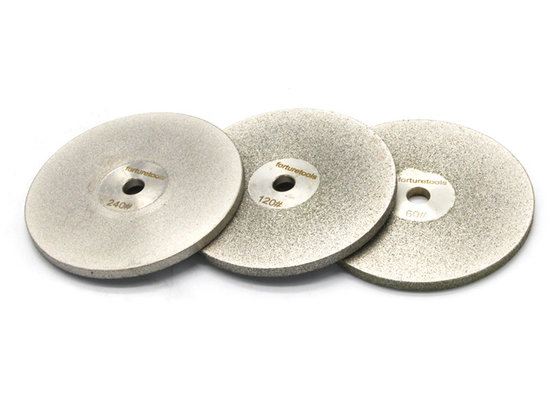 1A1 Wide Edge Electroplated Grinding Wheels , Gemstone Grinding Diamond Abrasive Wheels