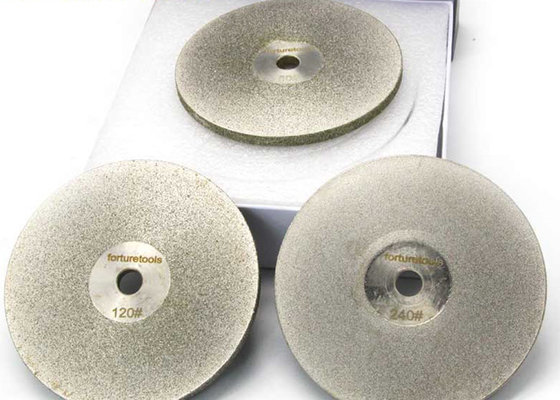 1A1 Wide Edge Electroplated Grinding Wheels , Gemstone Grinding Diamond Abrasive Wheels