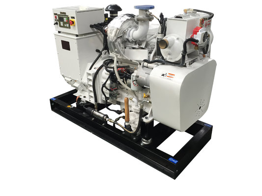 Quiet Running 40kw Marine Diesel Electric Start Gener With Heat Exchanger OEM