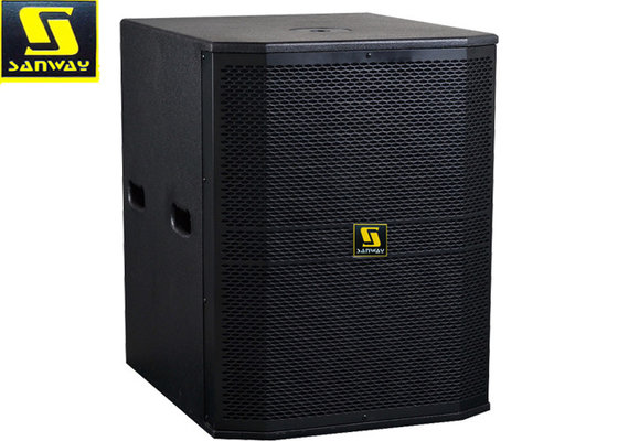 Subwoofer bajo del PA de 18 pulgadas con 600 vatios del poder de equipo de sistema de sonido clasificado