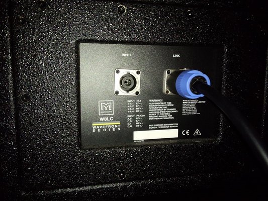 Plywood Stadiums Linear Sound System / Single Lf Driver Portable Pa Speaker