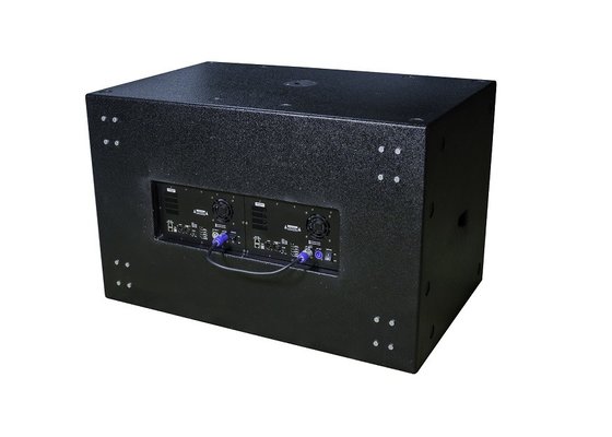 Double 2500 Watt Active Subwoofer System Black Powered Subwoofer Pro Audio