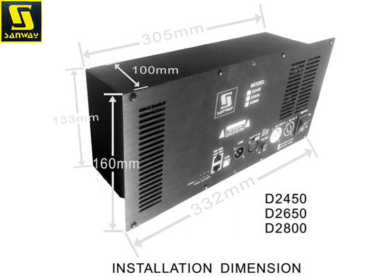 Módulo superior del amplificador de la clase D de la caja de altavoz 2 X 450W con la función de DSP 2 años de garantía